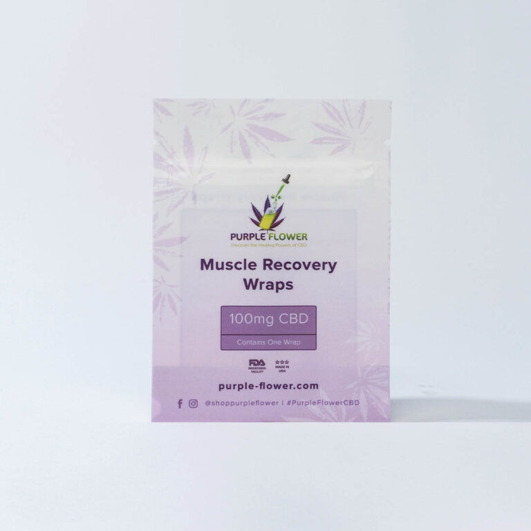 Muscle Recovery Wrap 100MG CBD - Purple Flower